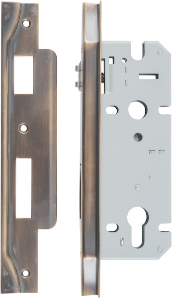 Rebated 85mm Euro Roller Mortice Locks - 45mm Backset - Iver