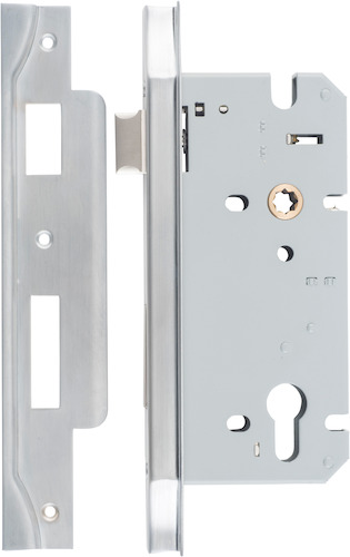 Rebated 85mm Euro Mortice Locks - 60mm Backset - Iver