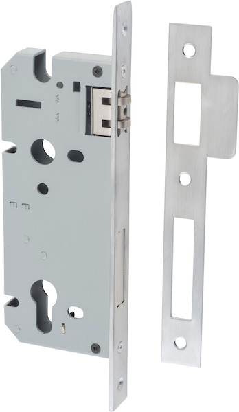 85mm Euro Roller Mortice Lock - 45mm Backset - Iver