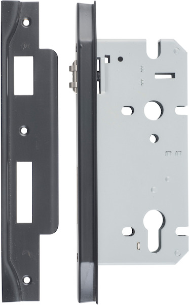 Rebated 85mm Euro Roller Mortice Locks - 60mm Backset - Iver