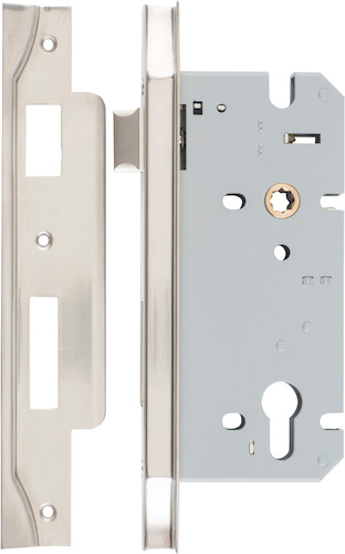 Rebated 85mm Euro Mortice Locks - 60mm Backset - Iver