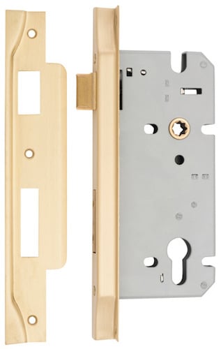 Rebated 85mm Euro Mortice Locks - 60mm Backset - Iver