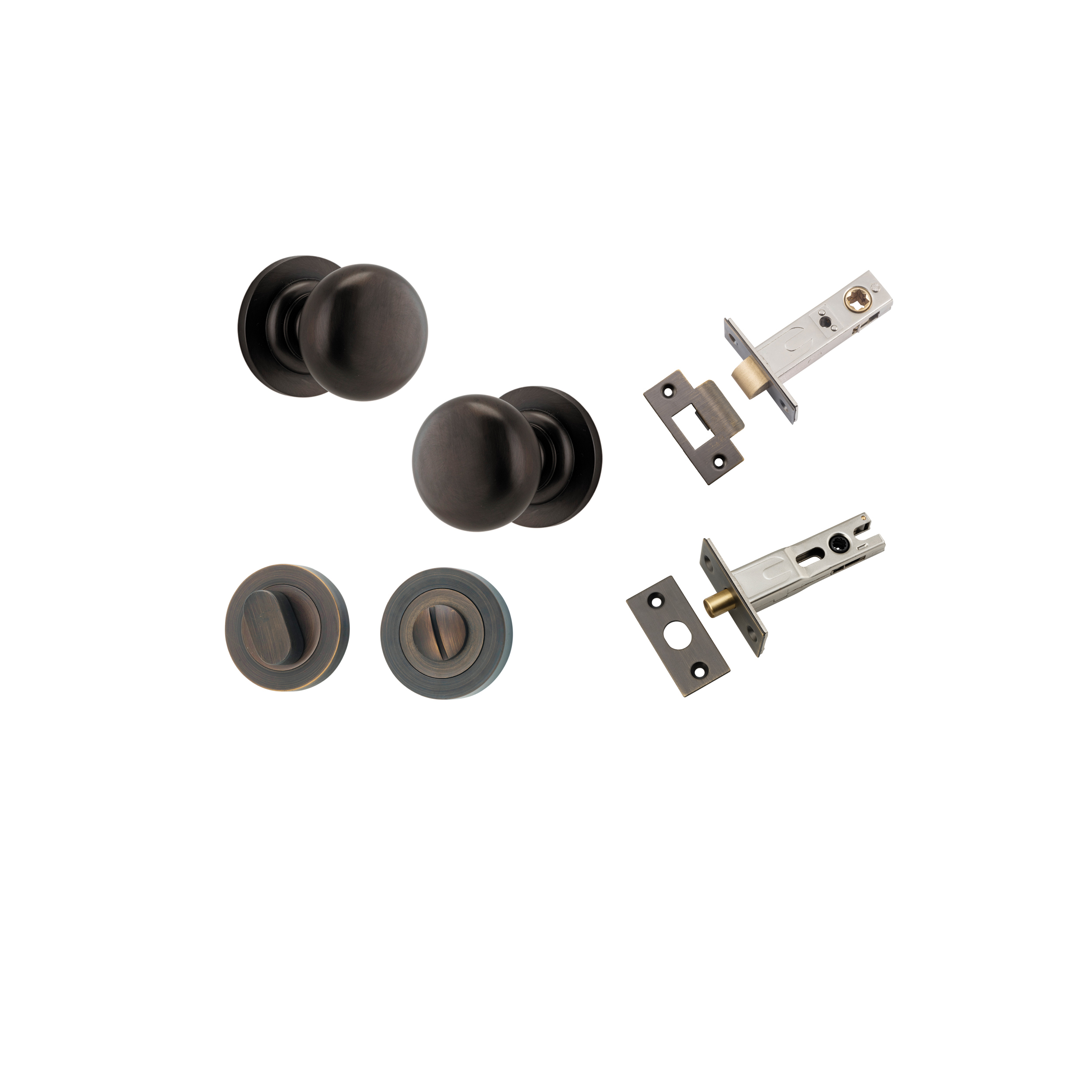 Cambridge Knob - Round Rose Privacy Kit with Separate Privacy Turn ...