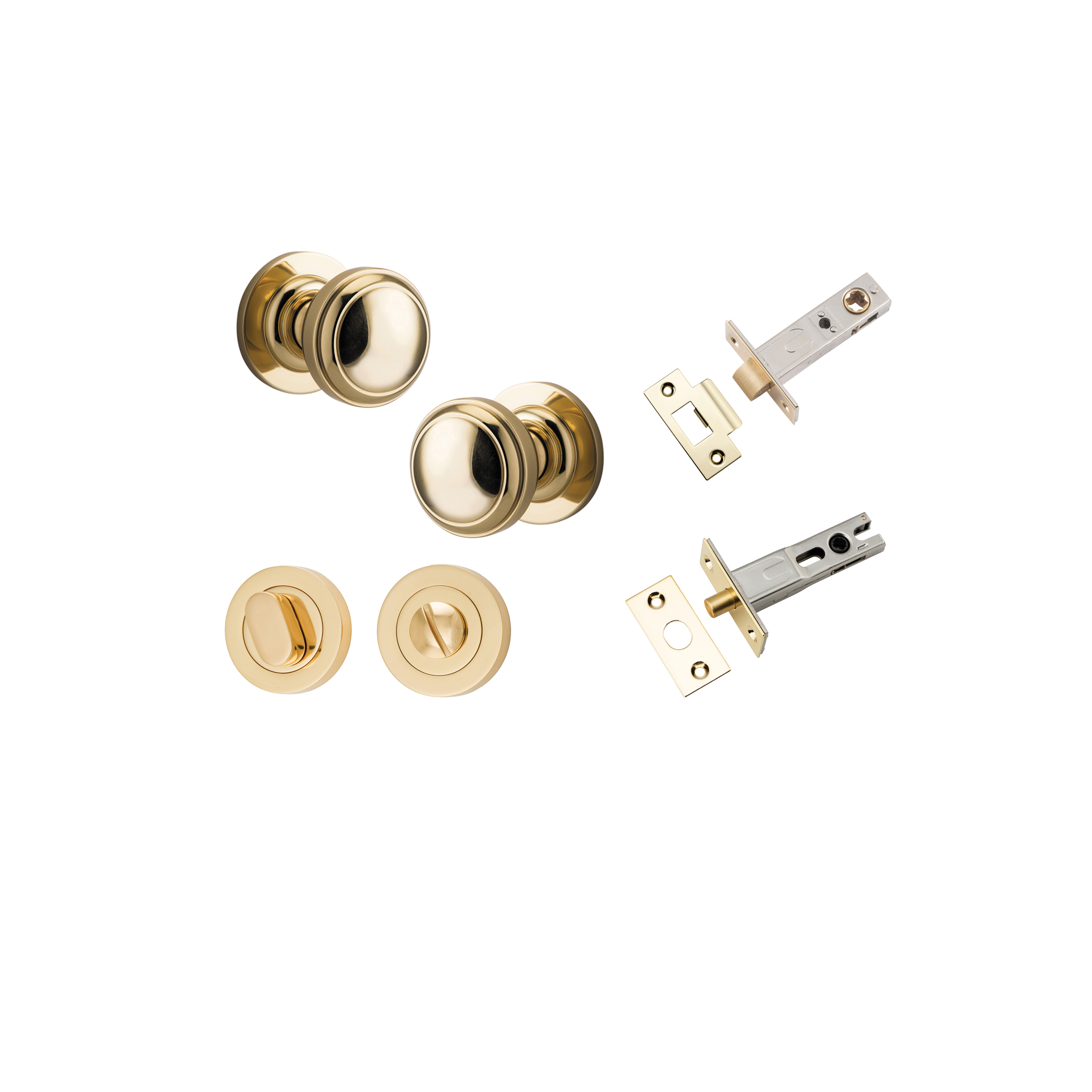 Paddington Knob - Round Rose Privacy Kit with Separate Privacy Turn ...