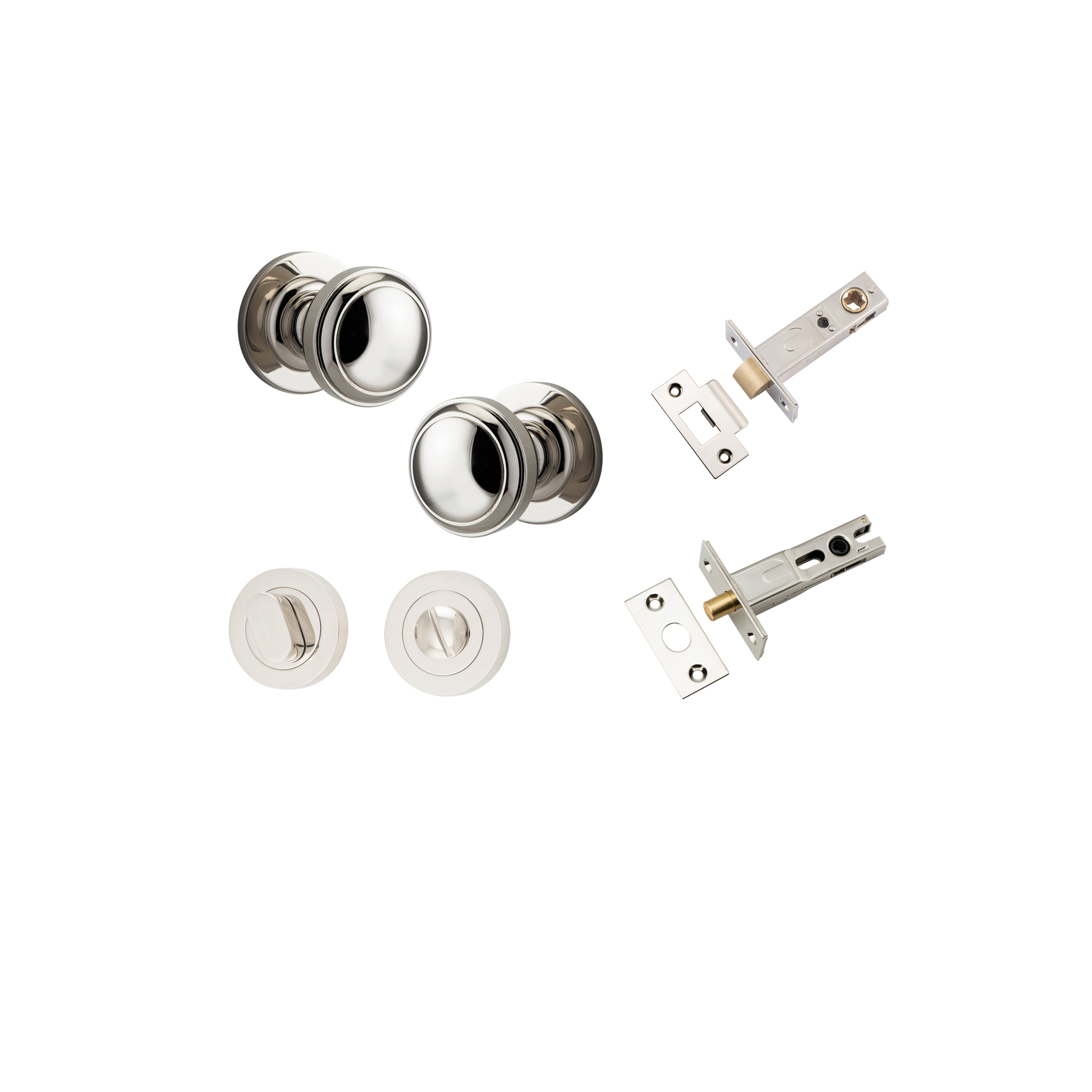 Paddington Knob - Round Rose Privacy Kit with Separate Privacy Turn ...