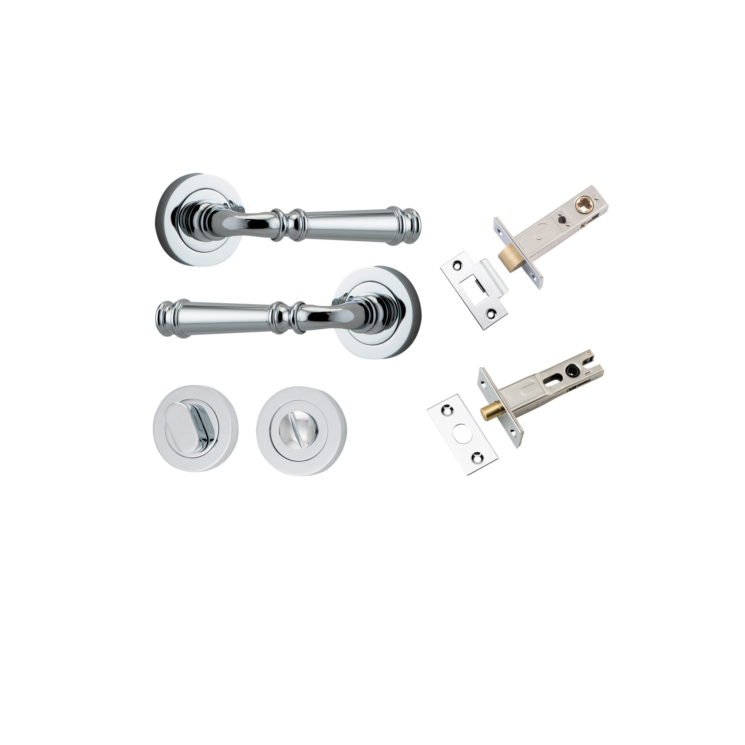 Verona Lever - Round Rose Privacy Kit with Separate Privacy Turn ...