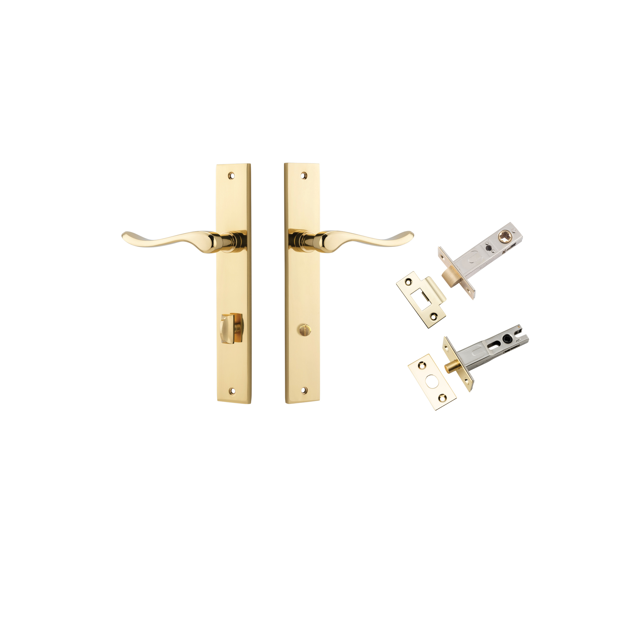 Stirling Lever - Rectangular Backplate Privacy Kit with Privacy Turn ...