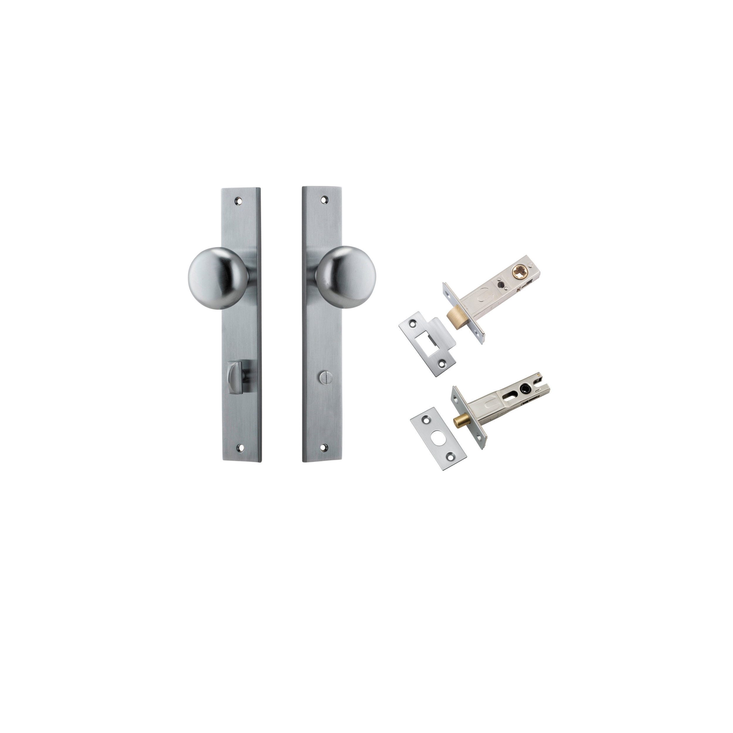 Cambridge Knob - Rectangular Backplate Privacy Kit with Privacy Turn ...
