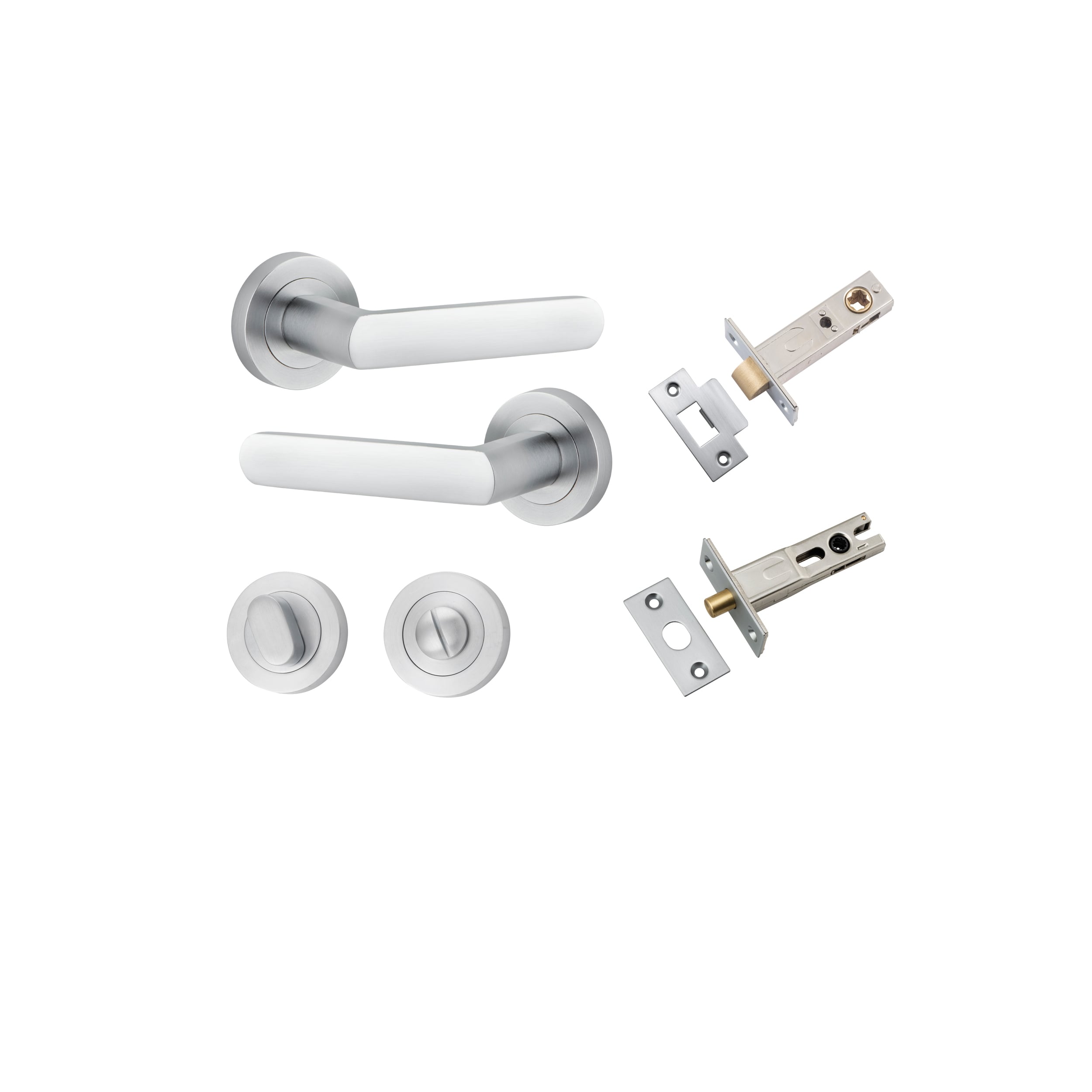 Osaka Lever - Round Rose Privacy Kit with Separate Privacy Turn ...