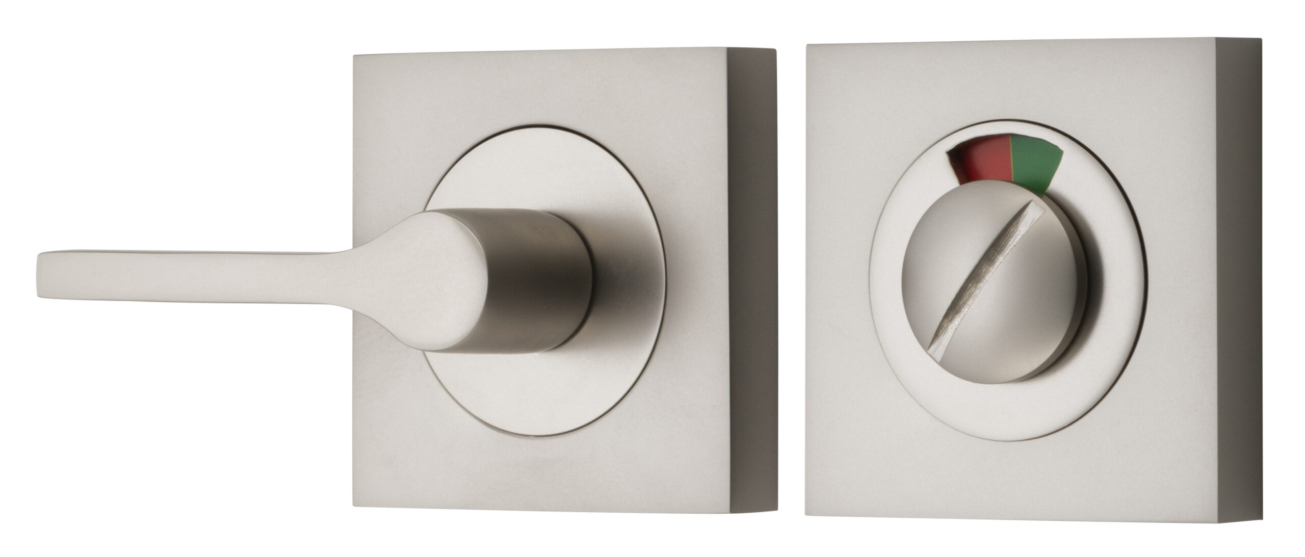 Accessibility Privacy Turn with Indicator - Square - Satin Nickel - Iver