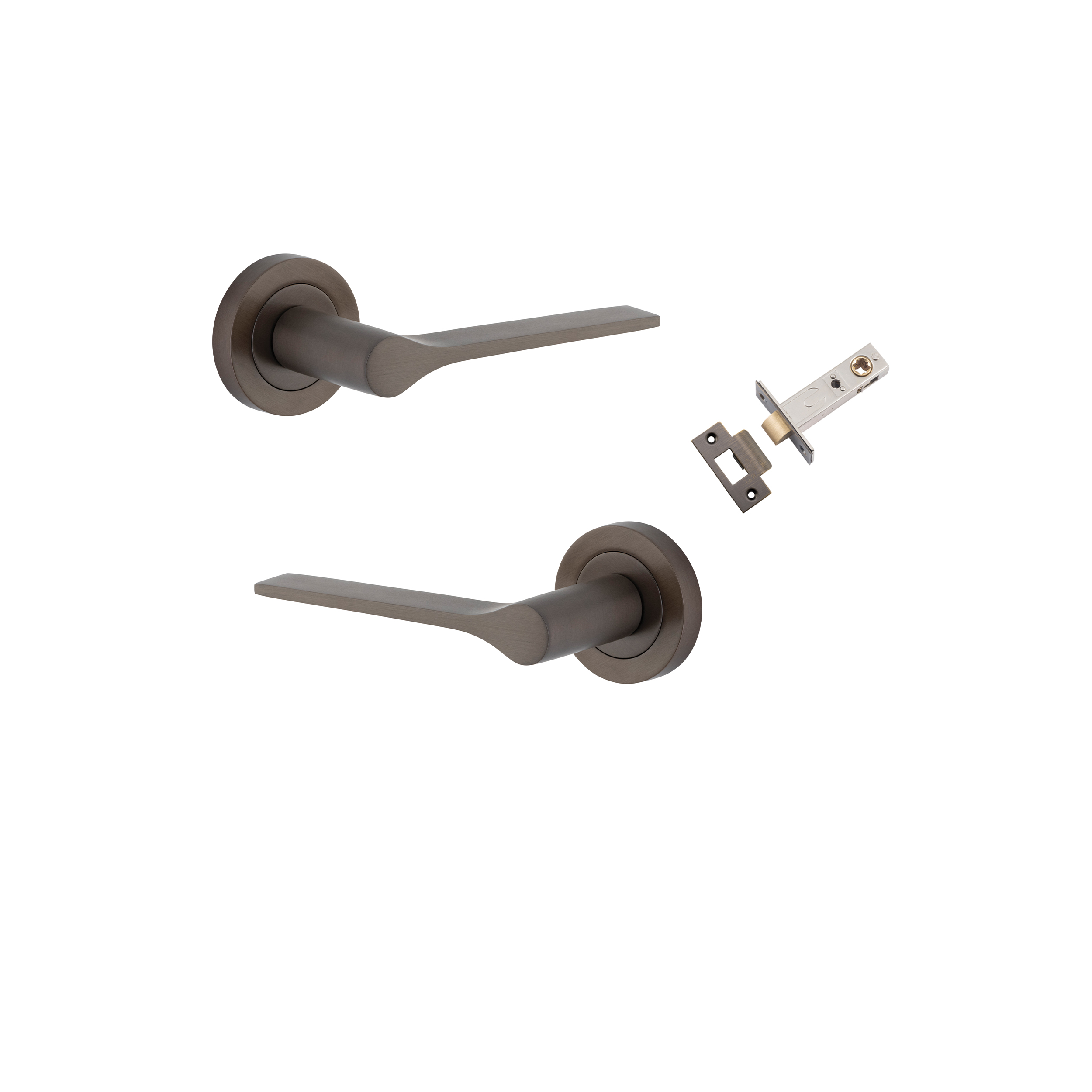 Como Lever - Round Rose Passage Kit - Signature Brass - Iver