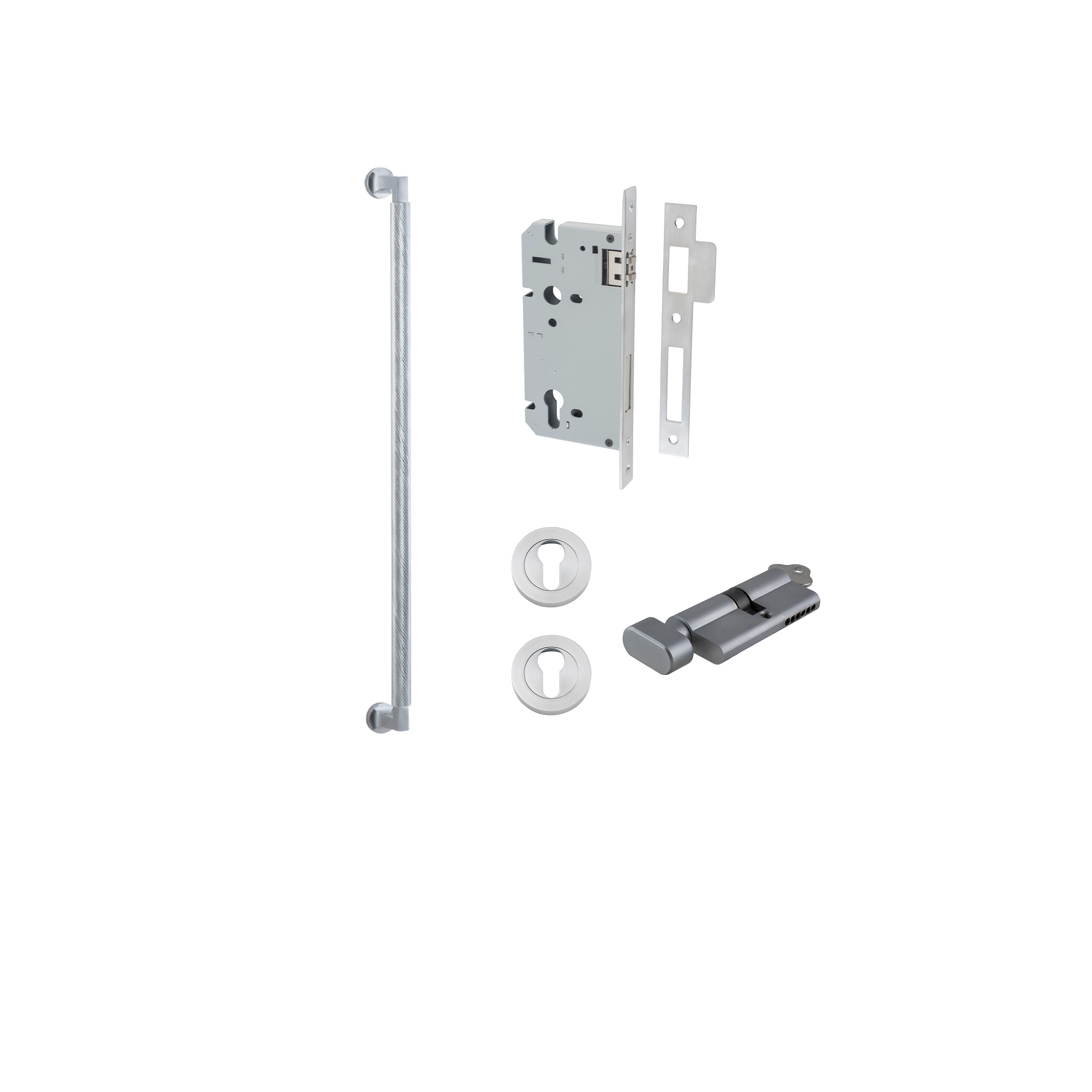 Brunswick Pull Handle - 600mm Entrance Kit with Separate High Security ...