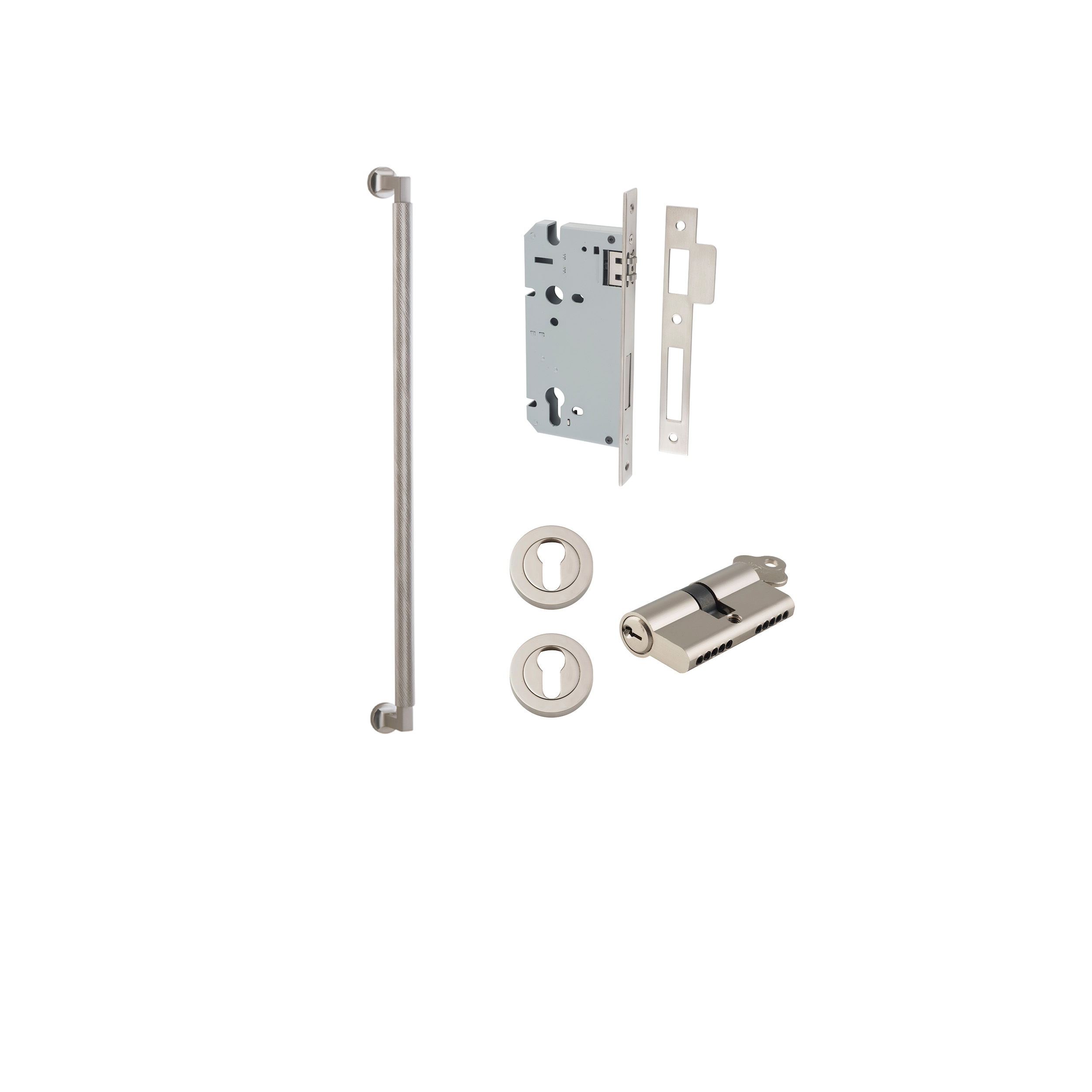 Brunswick Pull Handle - 600mm Entrance Kit with Separate High Security ...