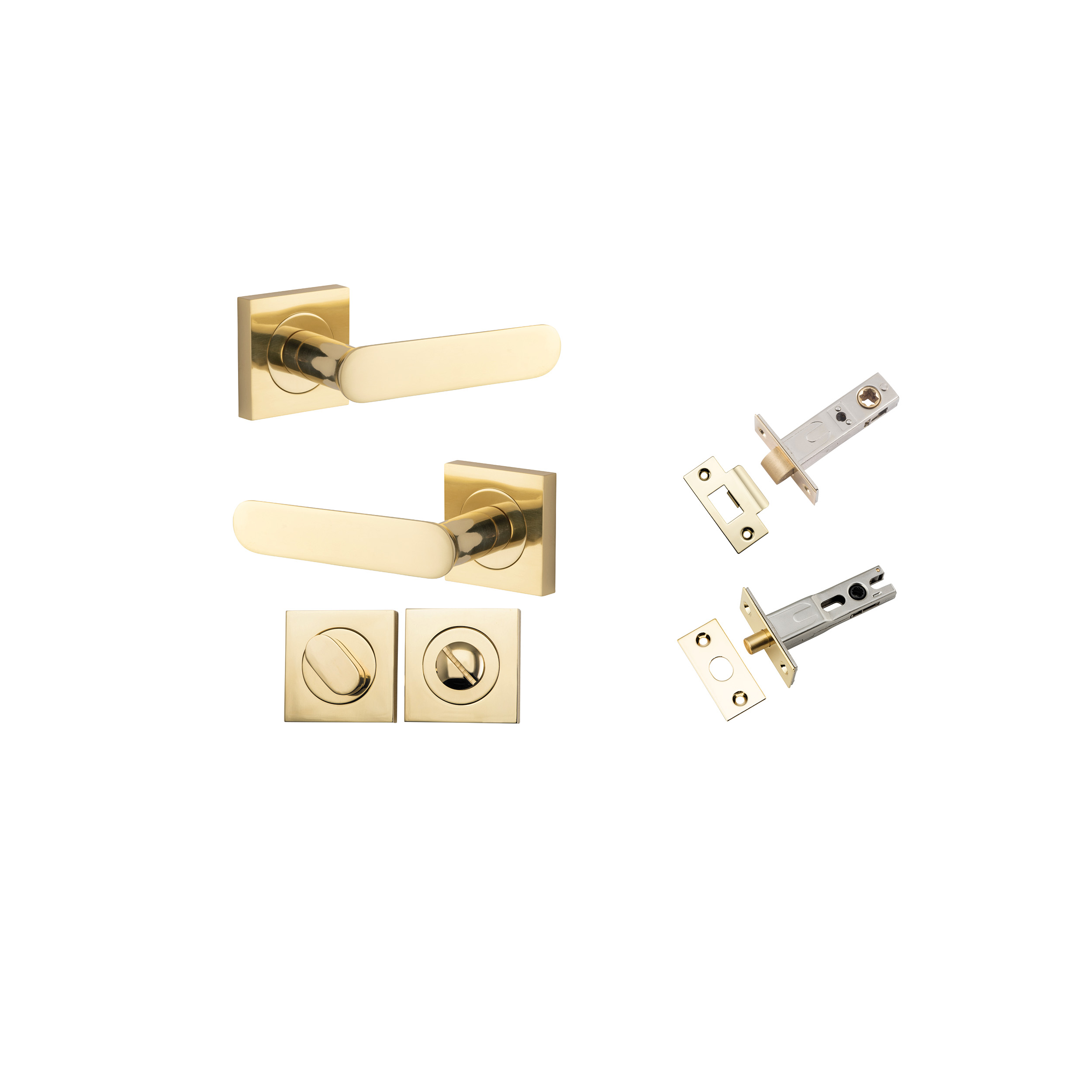 Bronte Lever - Square Rose Privacy Kit with Privacy Turn with Separate ...