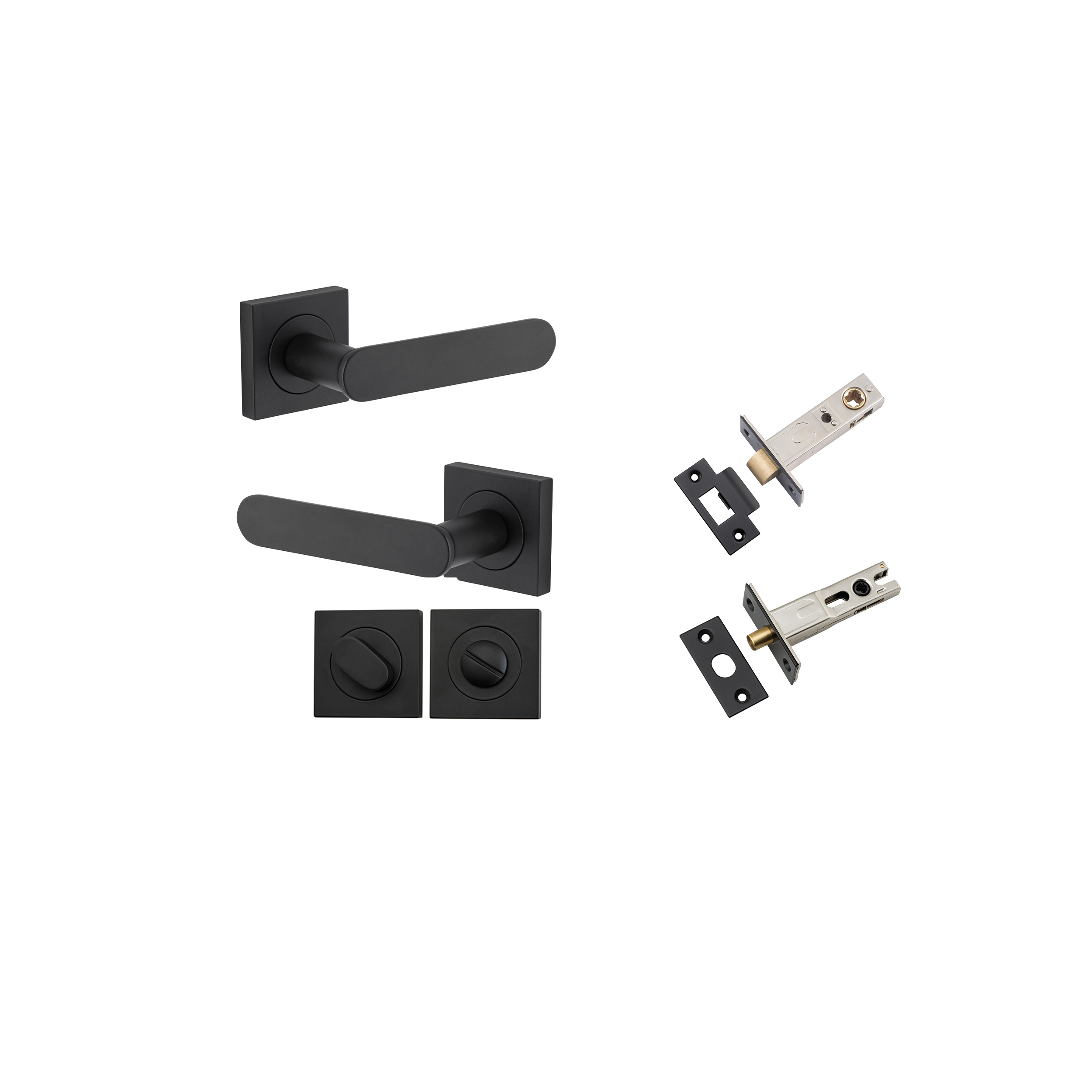Bronte Lever - Square Rose Privacy Kit with Privacy Turn with Separate ...