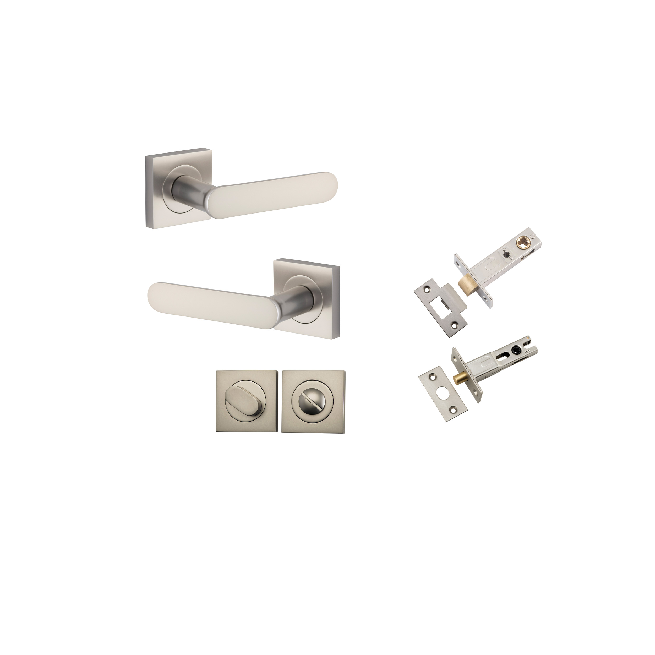 Bronte Lever - Square Rose Privacy Kit with Privacy Turn with Separate ...
