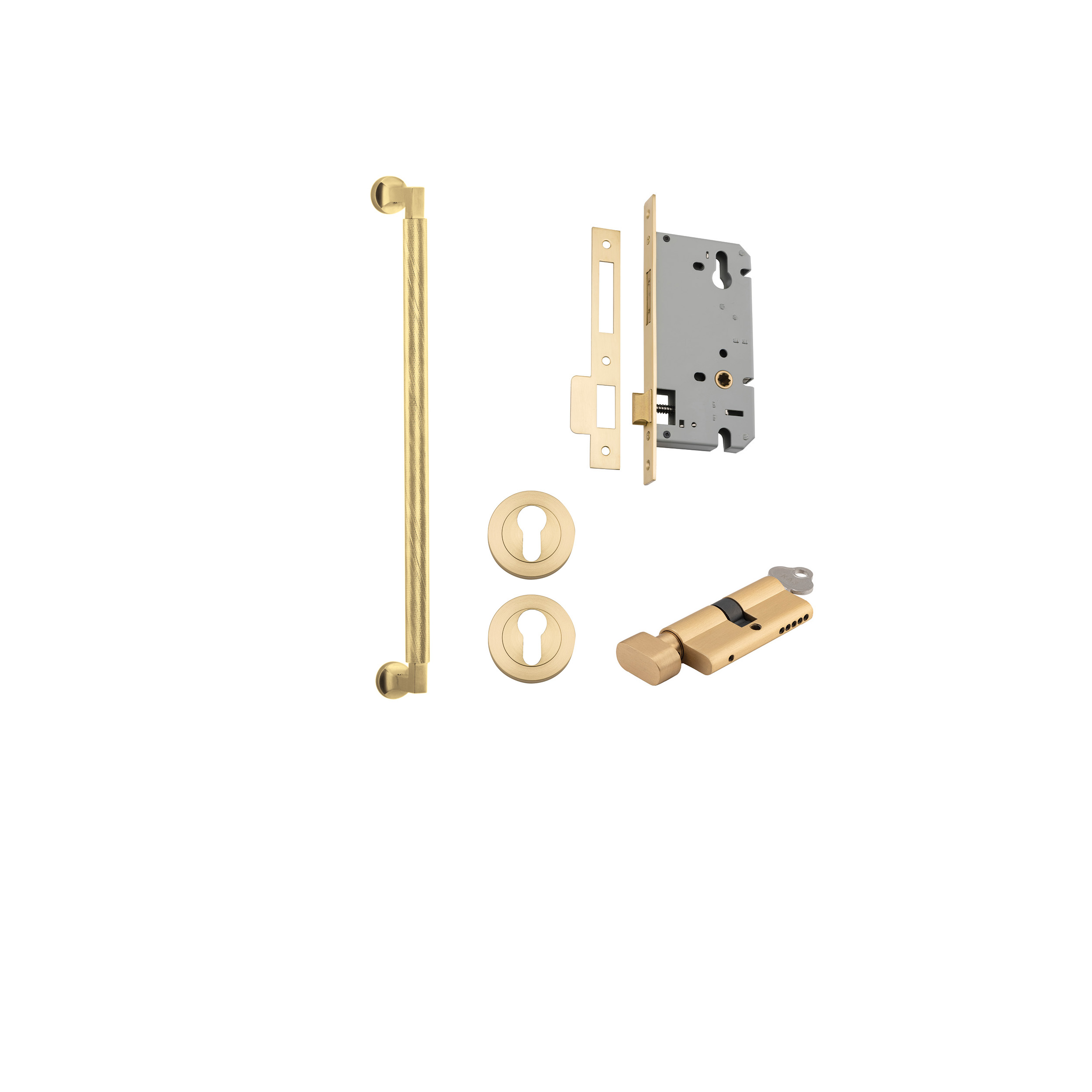 Brunswick Pull Handle - 450mm Entrance Kit with Separate High Security ...