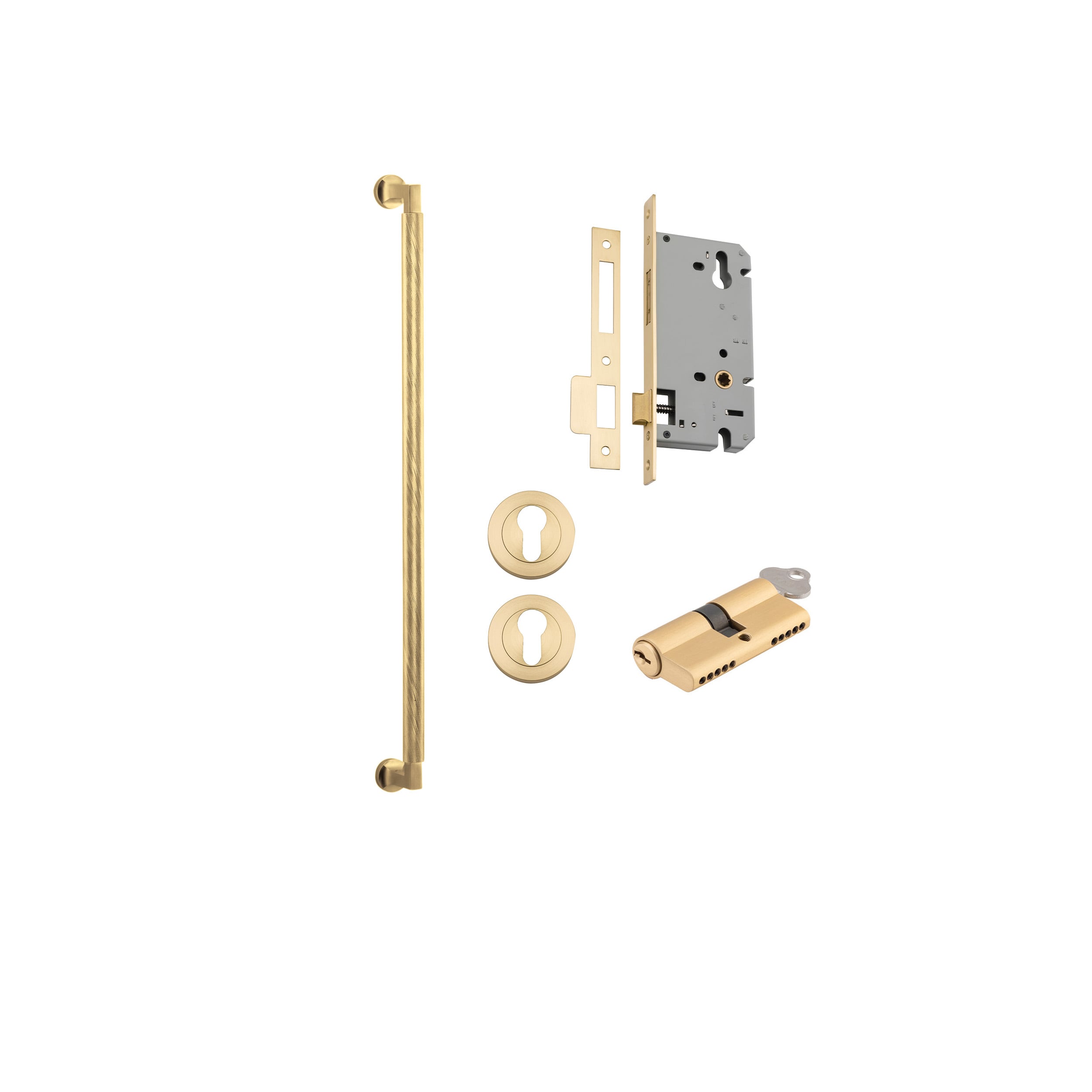 Brunswick Pull Handle - 600mm Entrance Kit with Separate High Security ...