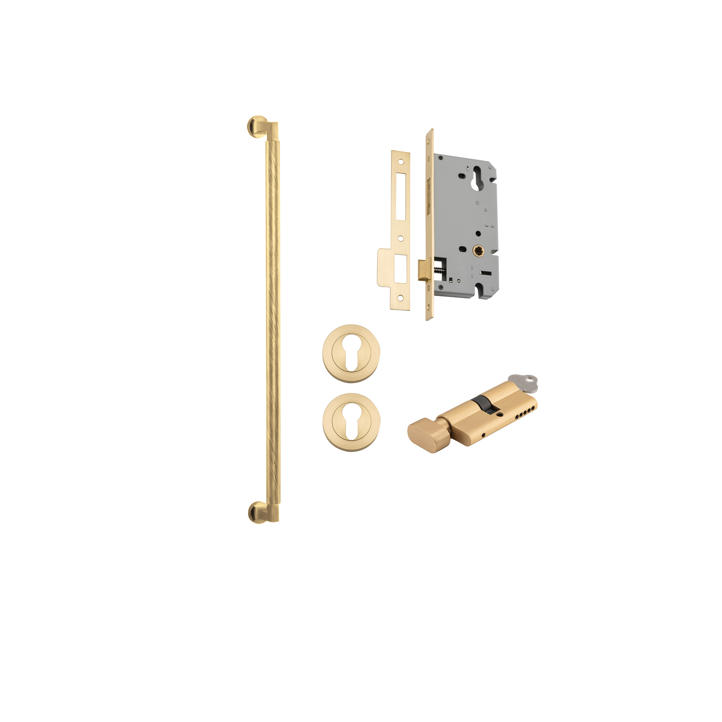 Brunswick Pull Handle - 600mm Entrance Kit with Separate High Security ...