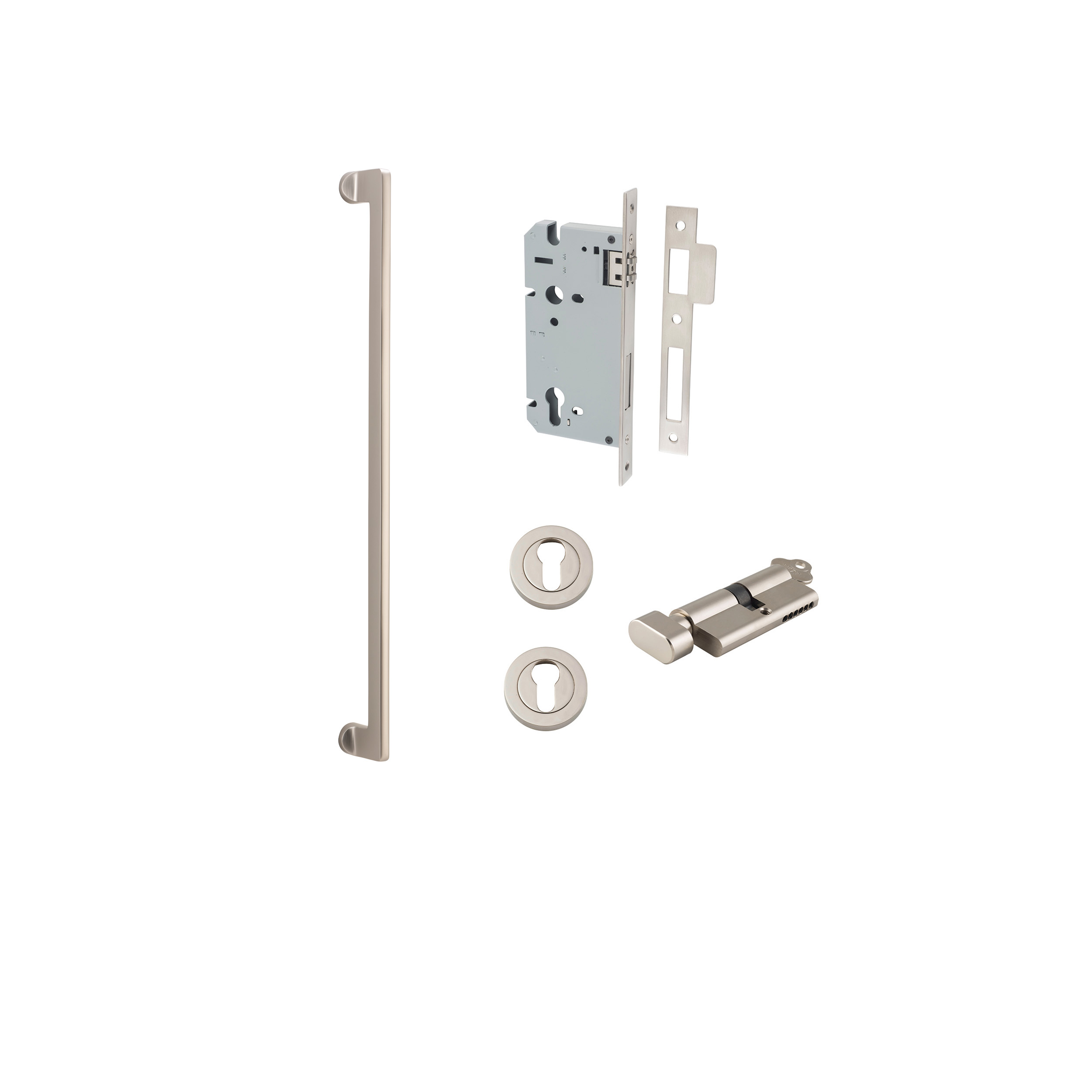 Baltimore Pull Handle - 600mm Entrance Kit with Separate High Security ...